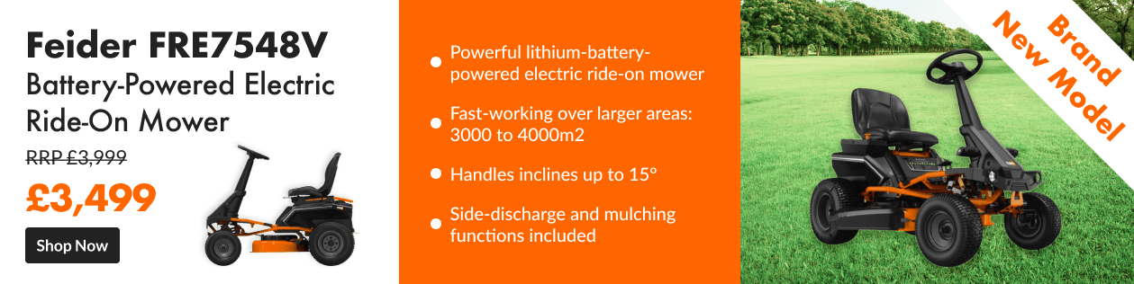 Feider FRE7548V Battery-Powered Electric Ride-On Mower: The Future of ...